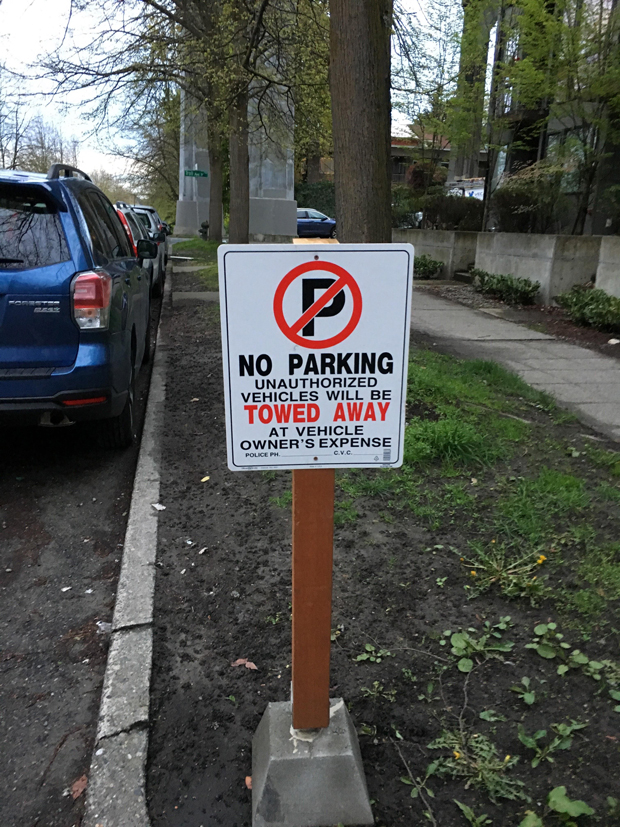 'Curb squatting' in Seattle with fake 'no parking' signs - MyNorthwest.com