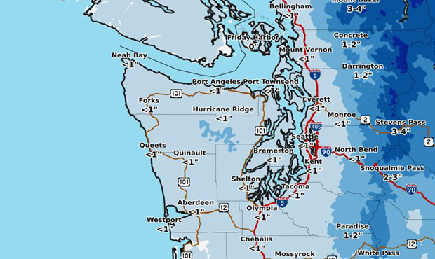 February says goodbye with another round of snow in Puget Sound region