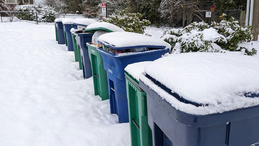 Seattle garbage pickup delay extended after more snow arrives Thursday