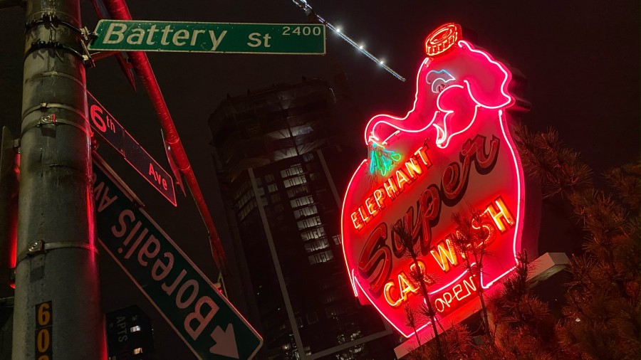 Iconic Elephant Car Wash sign becomes official Seattle landmark ...