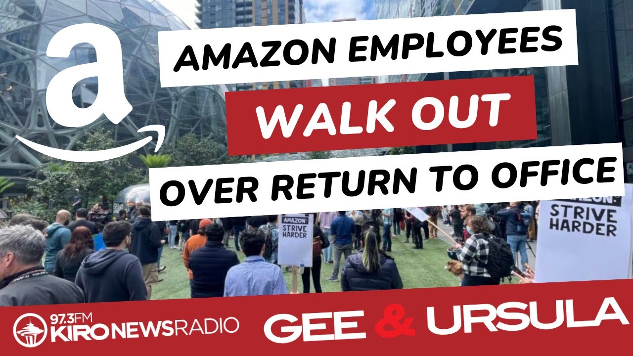 Video: Amazon employees walk out over return to office mandate ...